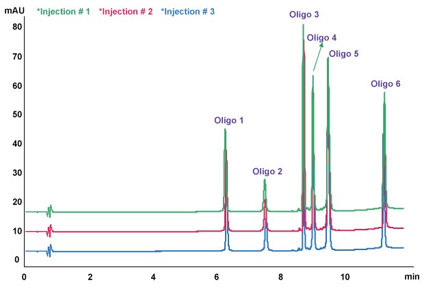 Oligonucleotide Standard 6 Mix LC-UV Analysis